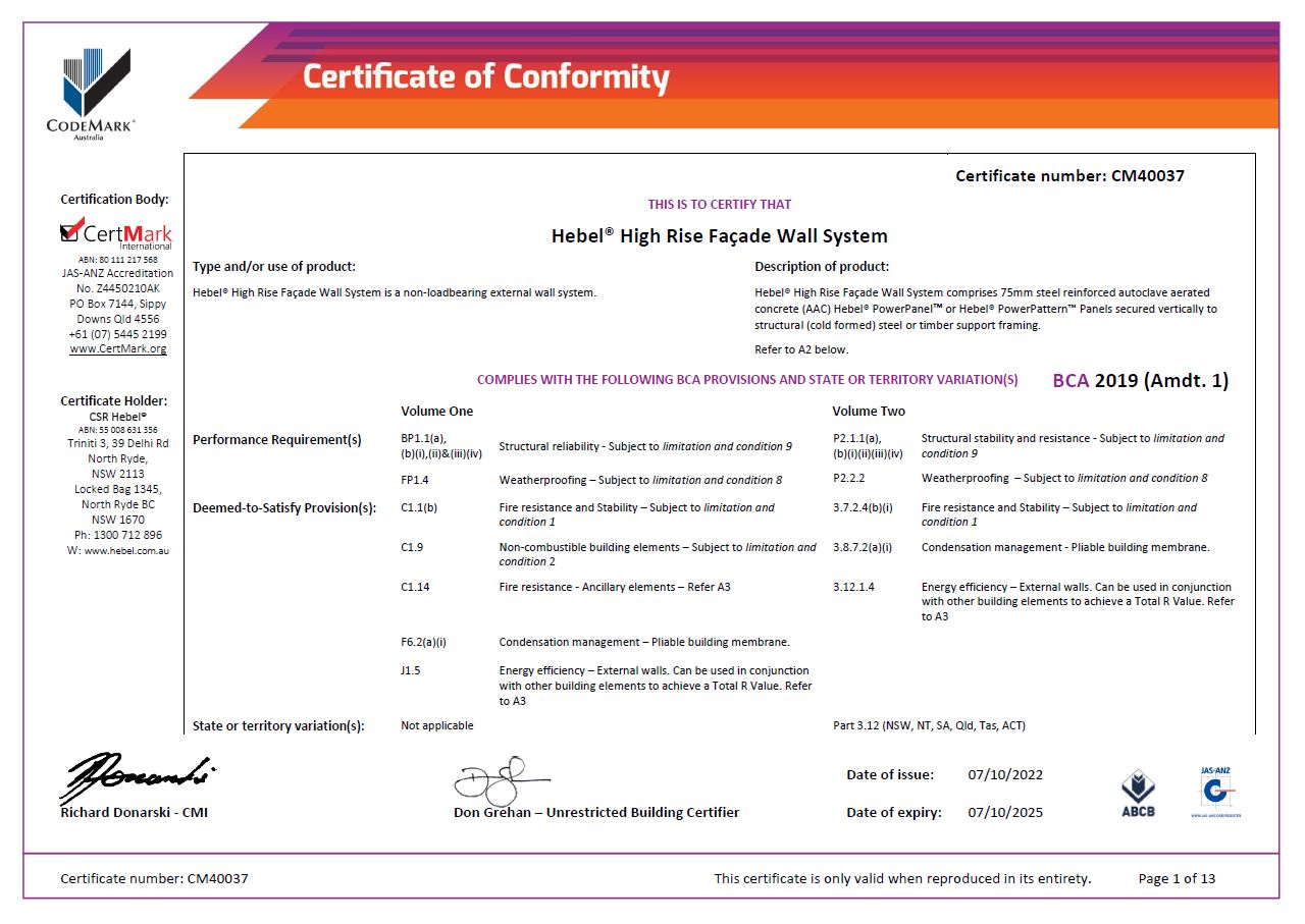 Hebel PowerPanel | CSR Hebel